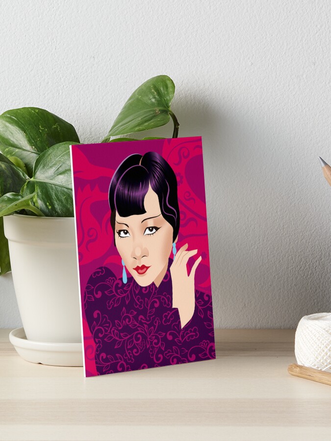 Anna May Wong Art Board Print For Sale By Alemogolloart Redbubble