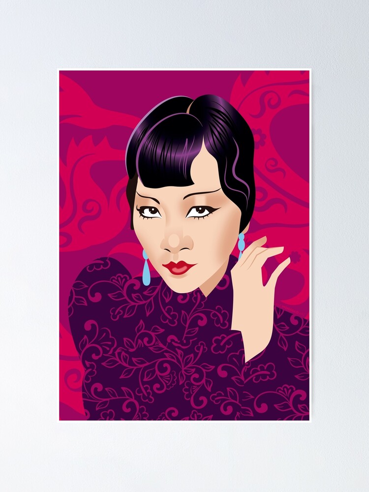 "Anna May Wong" Poster by AleMogolloArt | Redbubble
