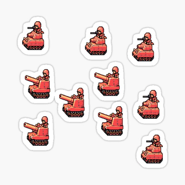 "Advance Wars tanks" Sticker by Cosmox | Redbubble