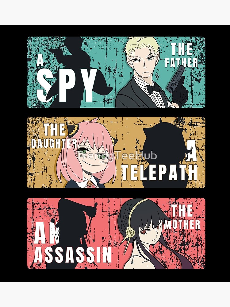 "Spy x family Forger family Loid Anya Yor fan art - elegance" Art Print ...
