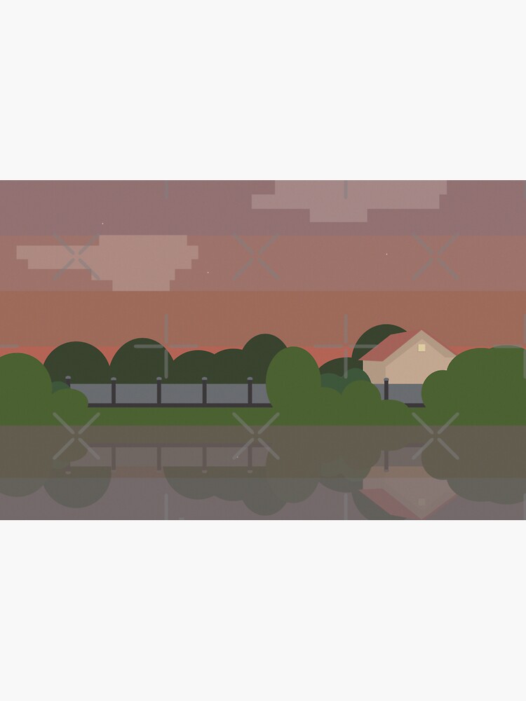 "Pastel evening" Sticker by NataFrankArt | Redbubble