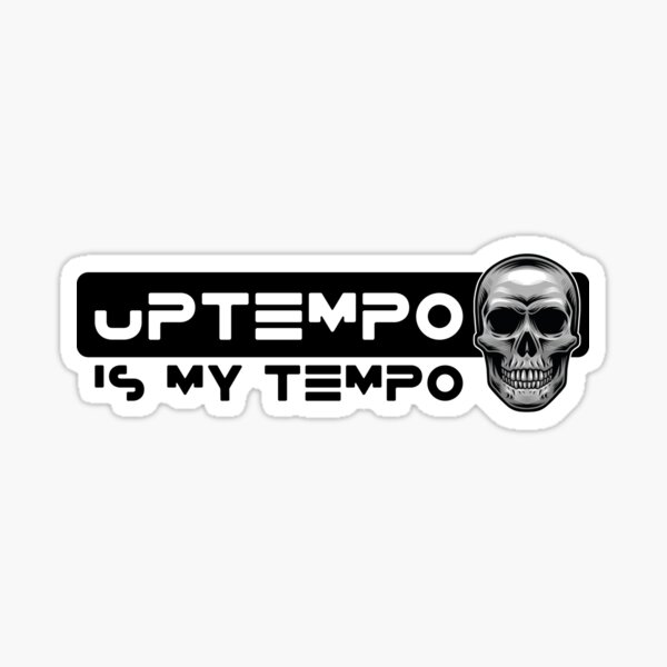 "Uptempo is my tempo" Sticker for Sale by GambitArtz | Redbubble