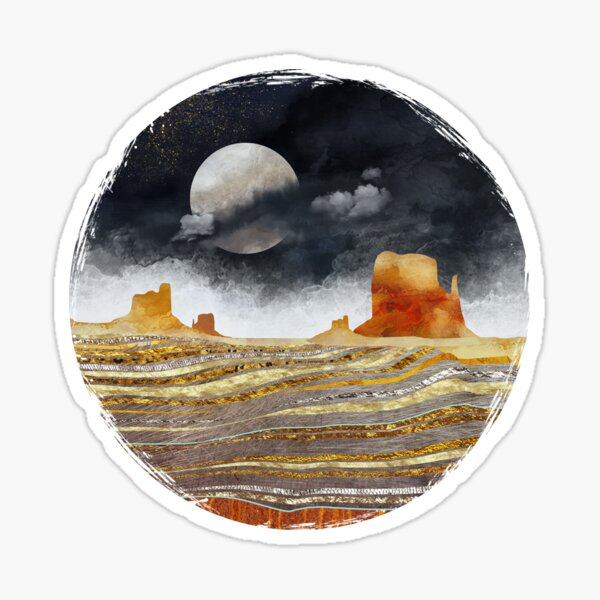 "Metallic Desert" Sticker by spacefrogdesign | Redbubble