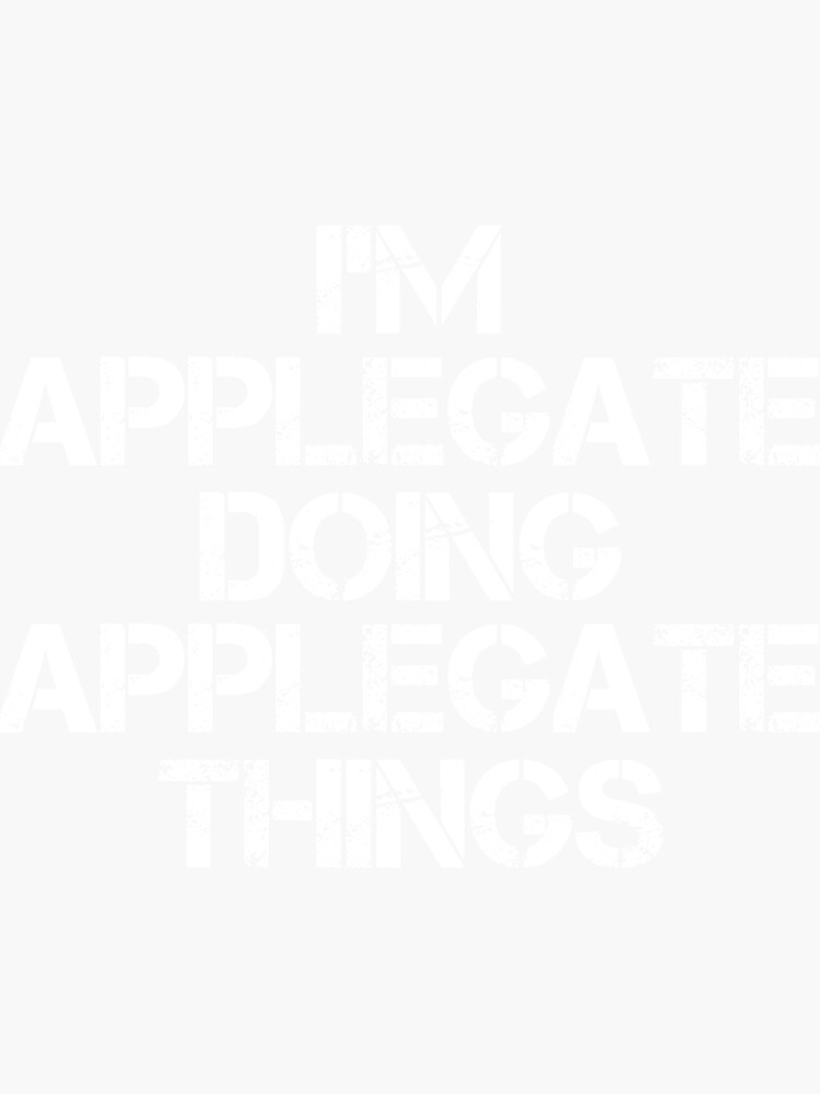 Pegatina «Camiseta con el nombre de Applegate - Camiseta con el nombre ...