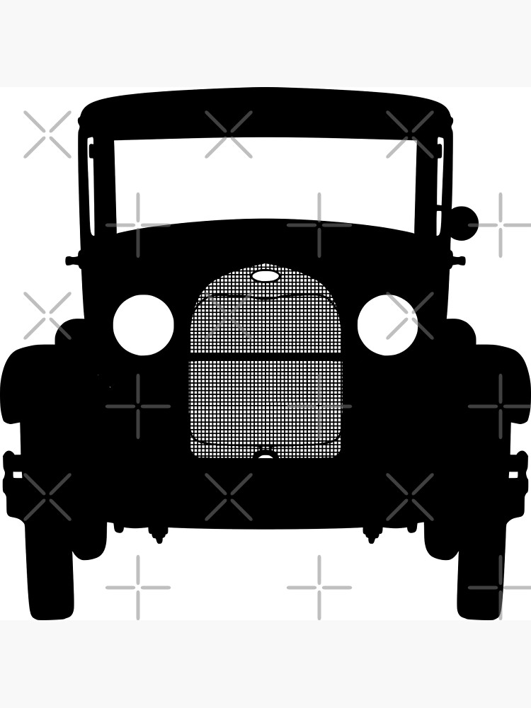 "Ford Model A 1927-1931 best T-shirt design black silhouette" Poster ...