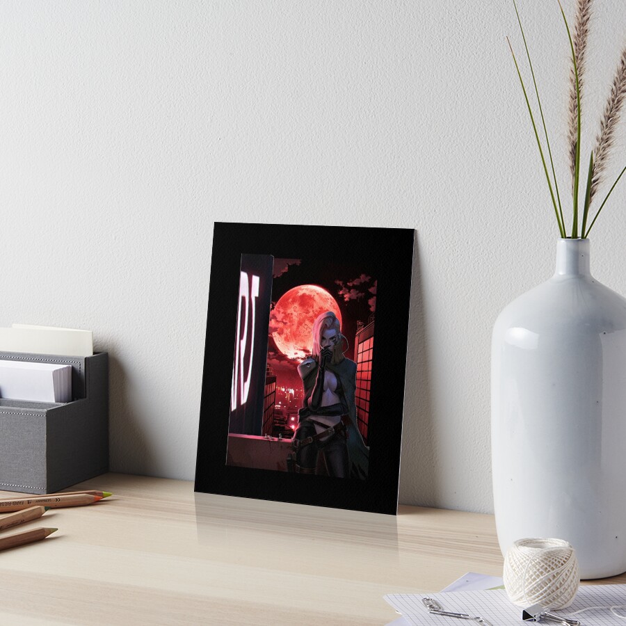 "Cyberpunk Blood Moon Classic " Art Board Print by canalelassa2 | Redbubble