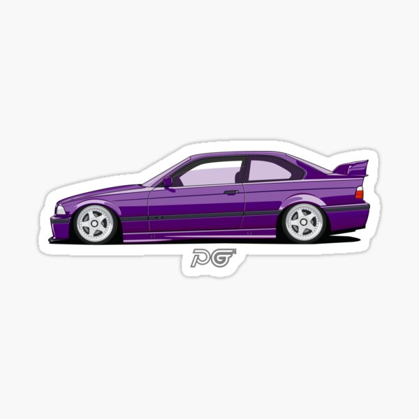 "E36 Coupe" Sticker by PetrolGraphics | Redbubble