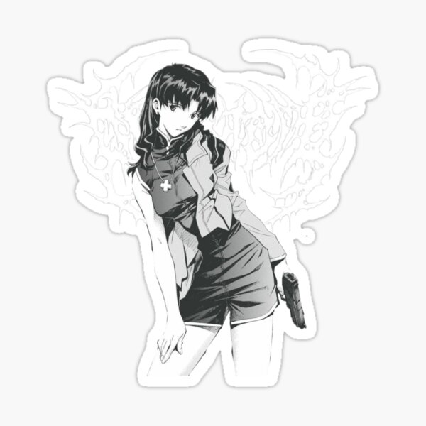 "MISATO" Sticker for Sale by MalyKrab | Redbubble