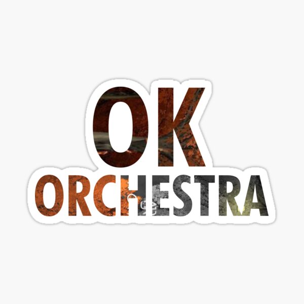 "Ok Orchestra ARJ Band" Sticker by Digitaloidco | Redbubble