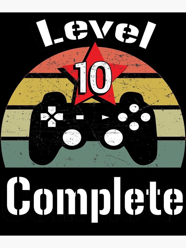"Level 10 complete birthday party Essential " Canvas Print for Sale by ...