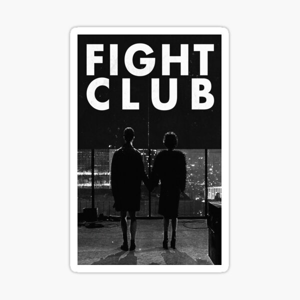 "Fight Club " Sticker for Sale by LeenoTasseri10 | Redbubble