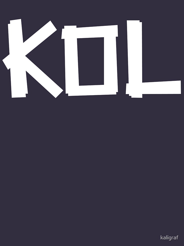 "KOL" T-shirt for Sale by kaligraf | Redbubble | kol t-shirts - music t ...