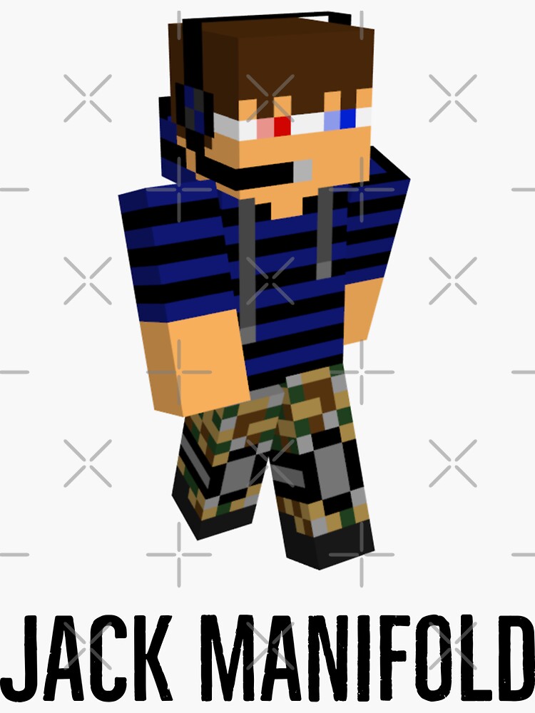 "jack manifold minecraft " Sticker for Sale by bestizeyy | Redbubble