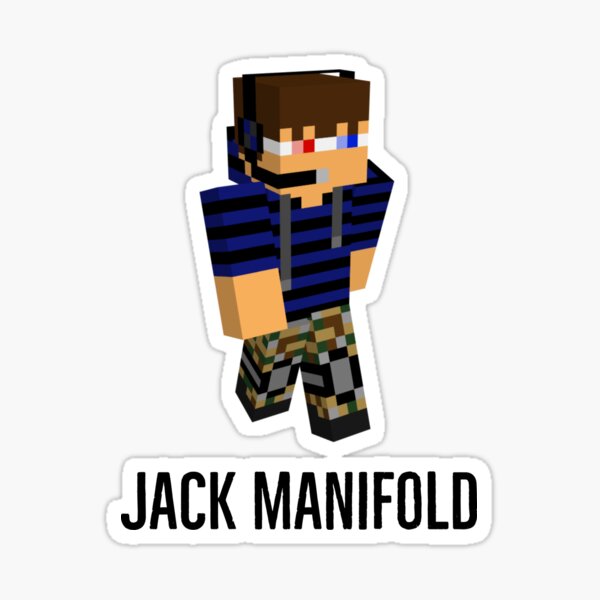 "jack manifold minecraft " Sticker for Sale by bestizeyy | Redbubble