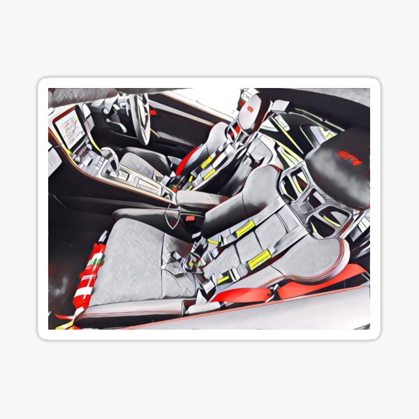 "Porsche Race Car GT4 Graphic" Sticker by ExoticGraphics | Redbubble