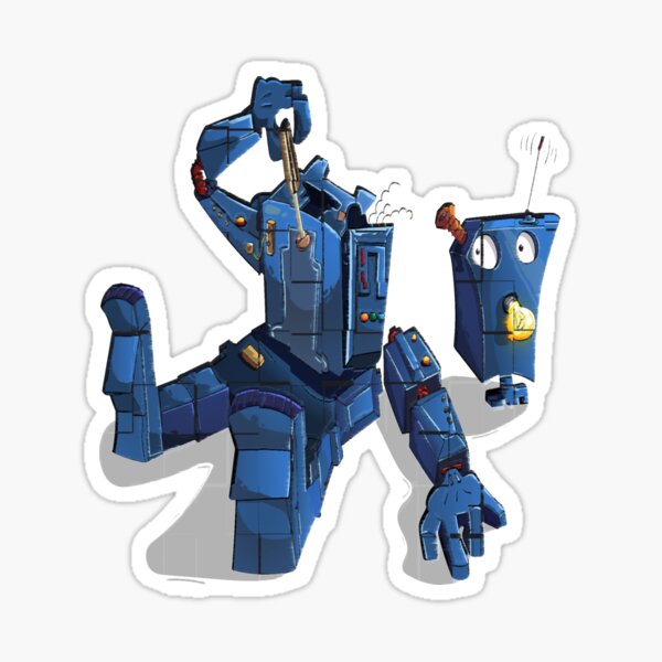 "No Disassemble robot" Sticker by RedRoz- | Redbubble