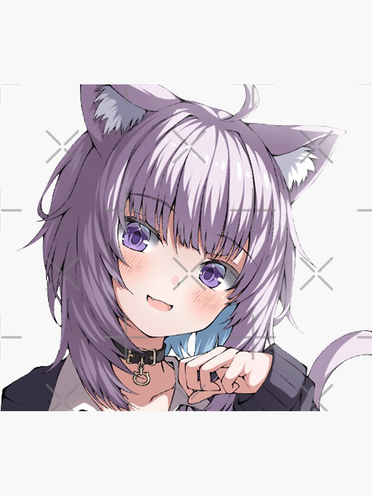 "Nekomata Okayu vtuber" Sticker by elzedd | Redbubble