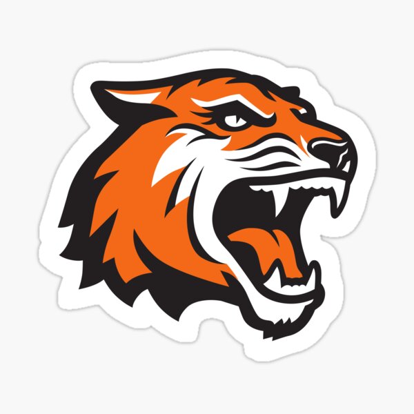 "RIT Roaring Tiger" Sticker by alfredwarm | Redbubble