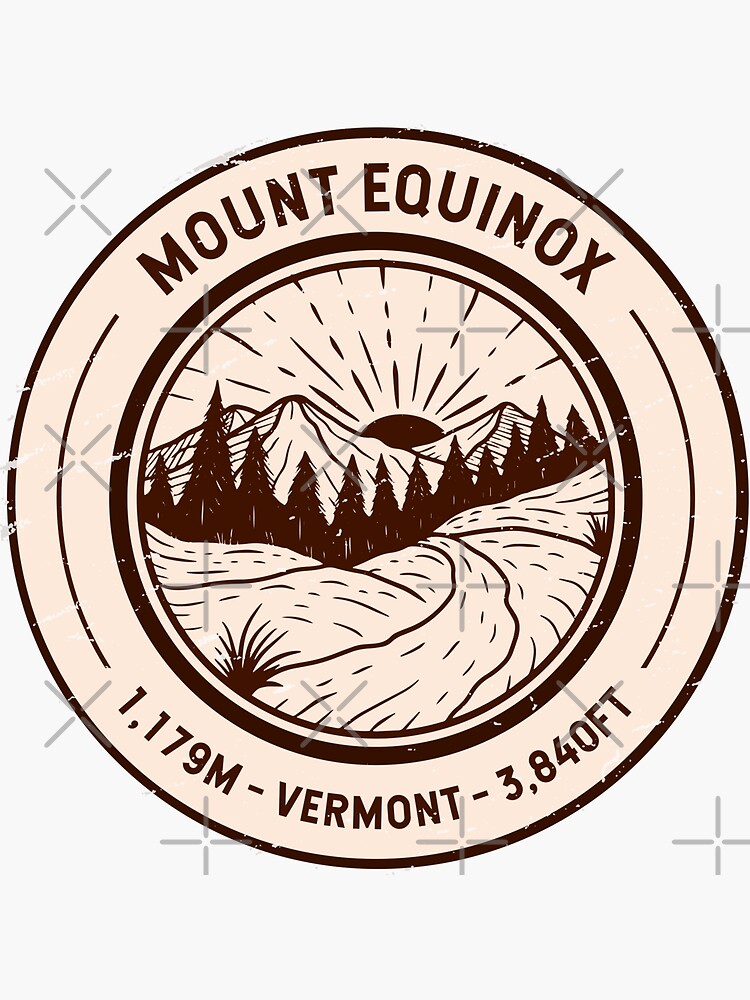 "Mount Equinox Vermont | Hiking | Skiing" Sticker for Sale by ...