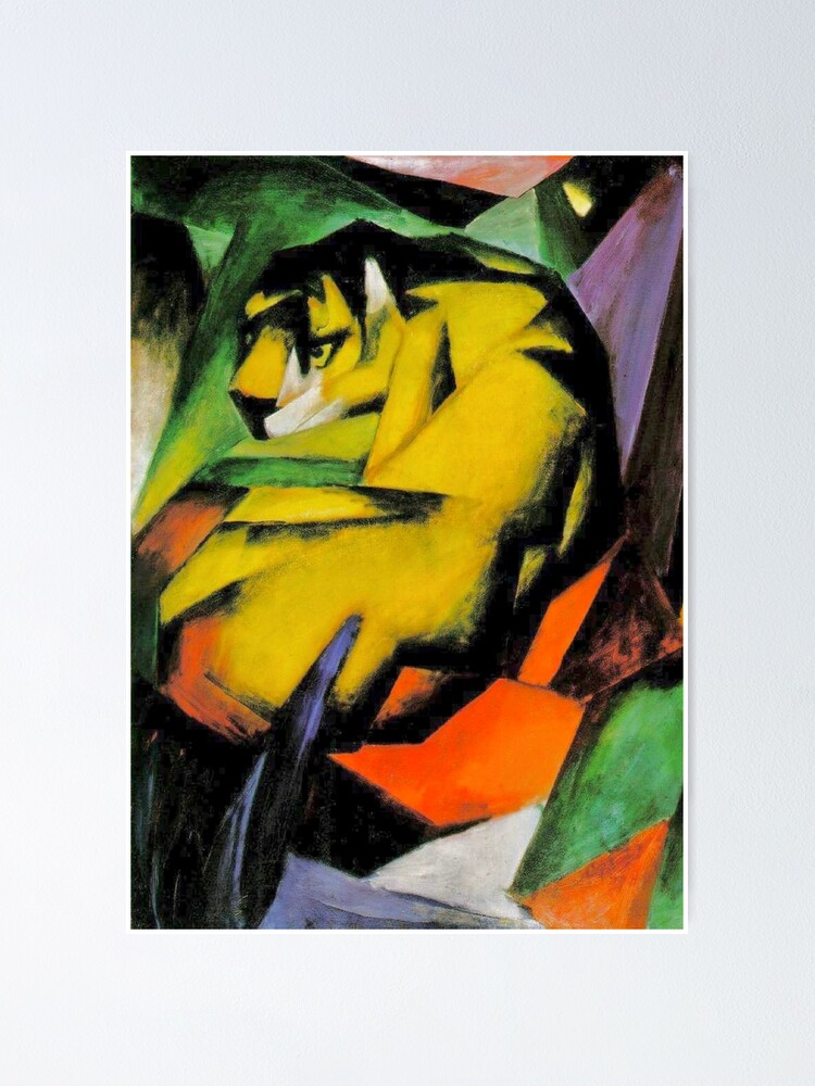 "Tiger by Franz Marc" Poster for Sale by yoloforever | Redbubble
