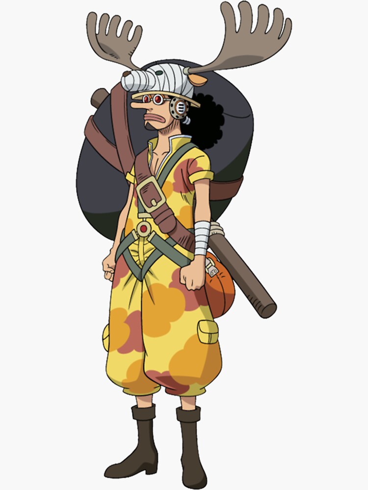 "Usopp one piece" Sticker for Sale by BridieRitchi | Redbubble