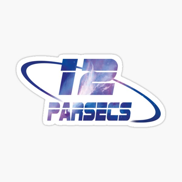 "12 Parsecs logo" Sticker for Sale by 12Parsecs | Redbubble