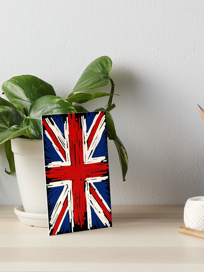 "British flag, Union Jack flag, United Kingdom flag" Art Board Print ...