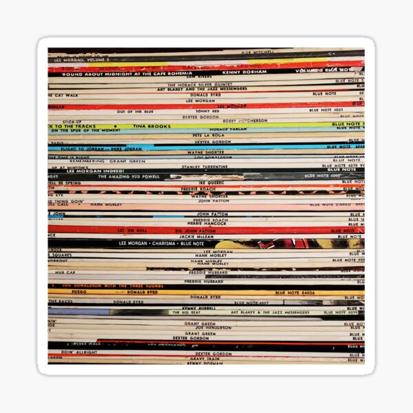 "Blue Note Vinyl Records" Sticker by reynagfdellal4 | Redbubble