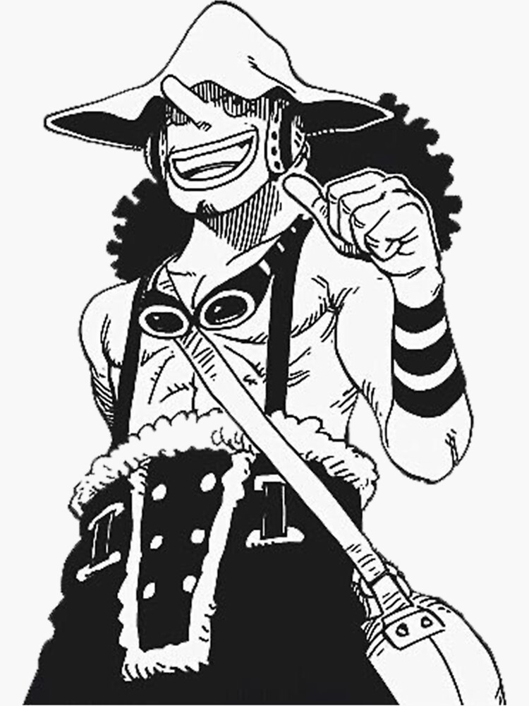 "Usopp one piece" Sticker for Sale by SisterBecker | Redbubble