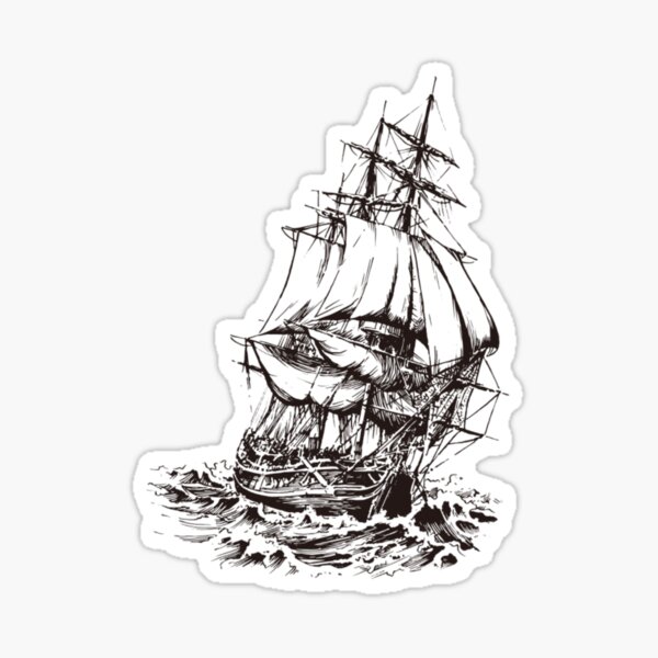 " Sailing boat" Sticker by hasantha98 | Redbubble