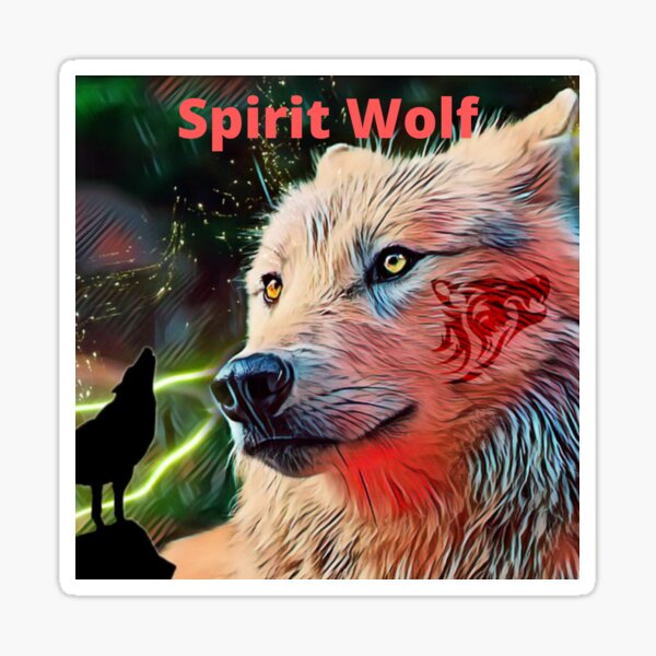 "Native American Spirit Wolf" Sticker for Sale by MagicByDesign | Redbubble