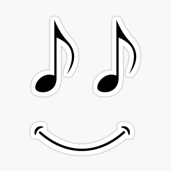 Smiley Face With Music Music STICKER ~ BLINK 182: California Punk Rock