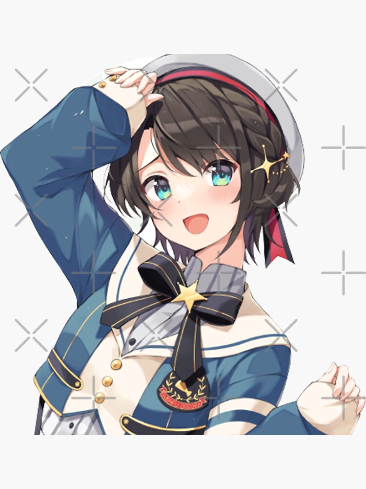 "Oozora Subaru vtuber " Sticker for Sale by elzedd | Redbubble