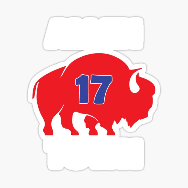 "Allen Town 17 ( Josh Allen ) " Sticker for Sale by UrbanDesigns716 ...