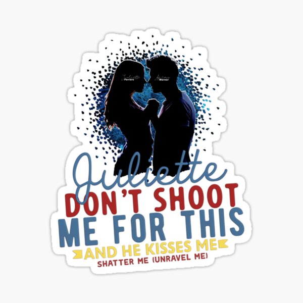 "shatter me books " Sticker for Sale by MrTUni-design | Redbubble