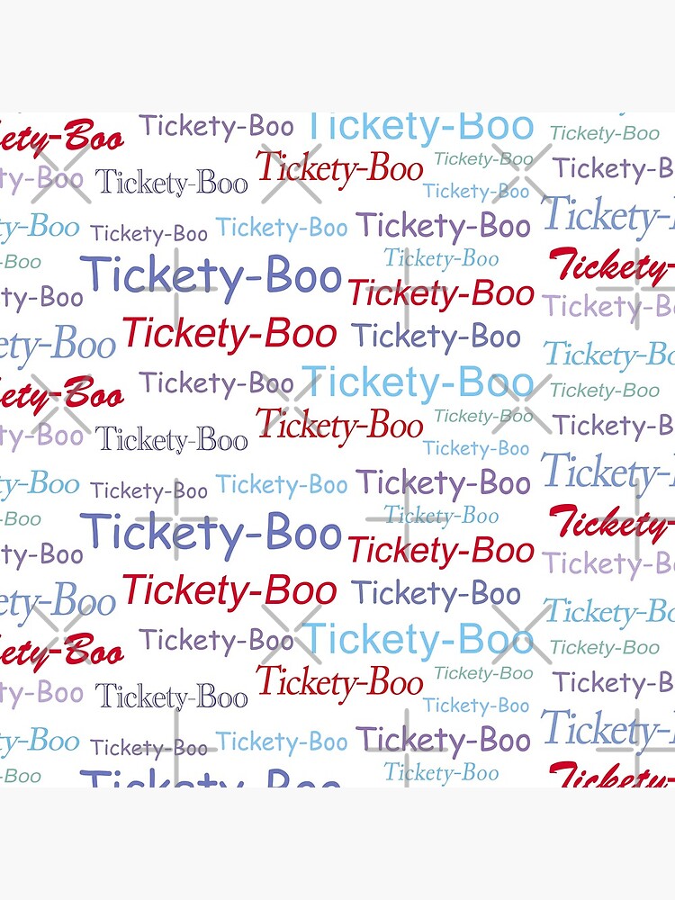 "Tickety-Boo Motif" Clock for Sale by enki108 | Redbubble