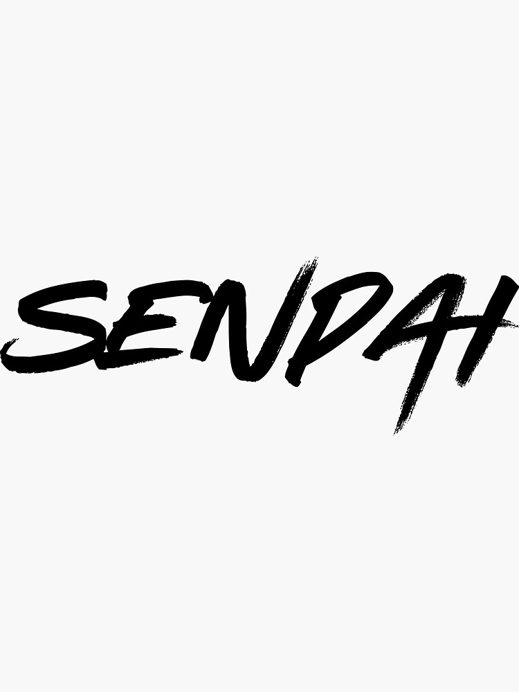 "Senpai logo" Sticker for Sale by Simplement000 | Redbubble
