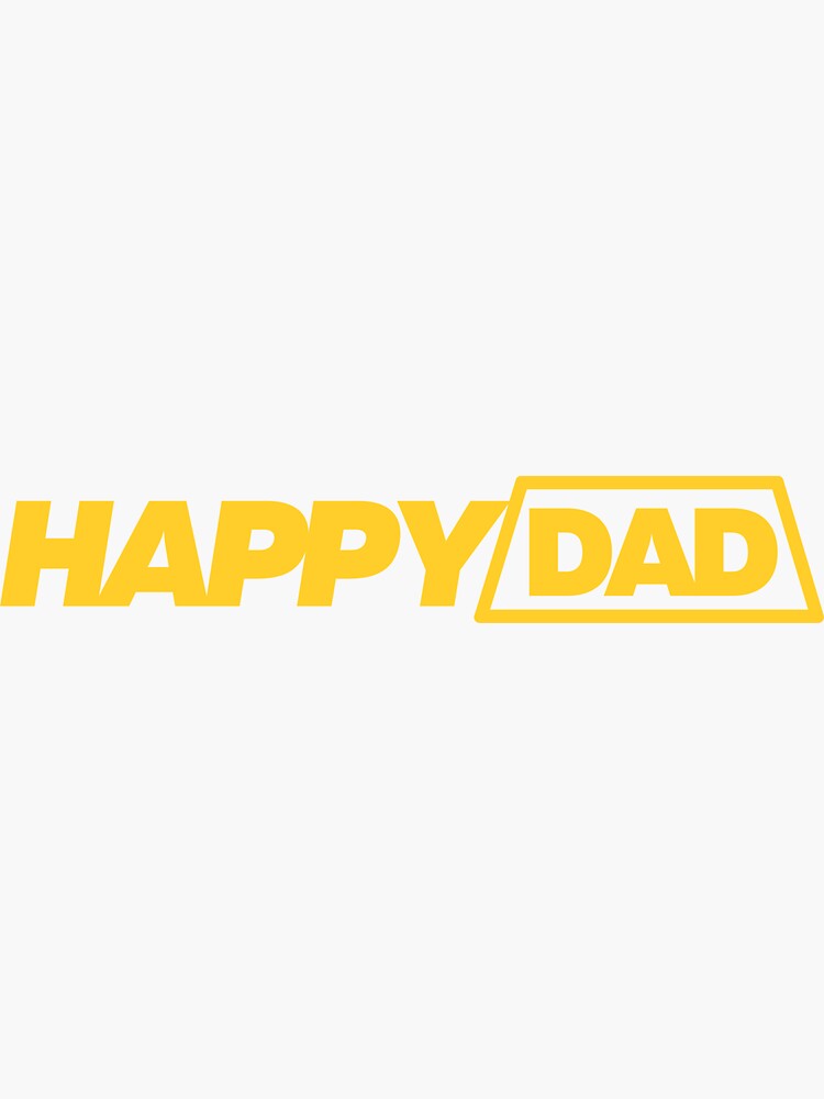 "Funny Happy Dad Seltzer Logo" Sticker by Humorflix | Redbubble