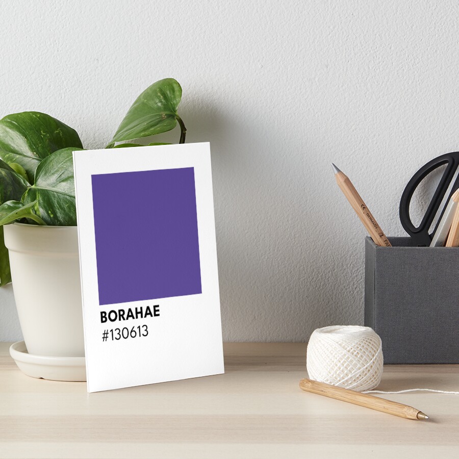 "Borahae Purple Heart Design" Art Board Print by haalcyondesignn ...