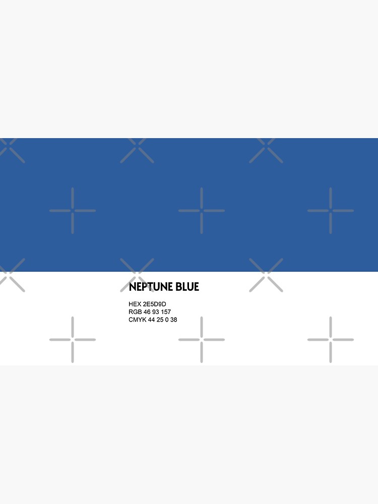 "Neptune Blue - Dark Blue - Color Pantone Colour Design" Sticker for ...