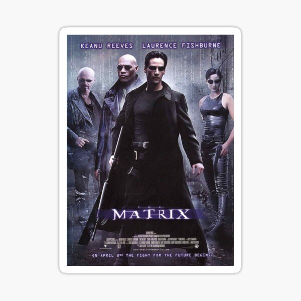 "Poster of the movie Matrix" Sticker for Sale by GologoloZouzou | Redbubble