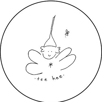 "tee hee" Sticker for Sale by afhdesigns7 | Redbubble