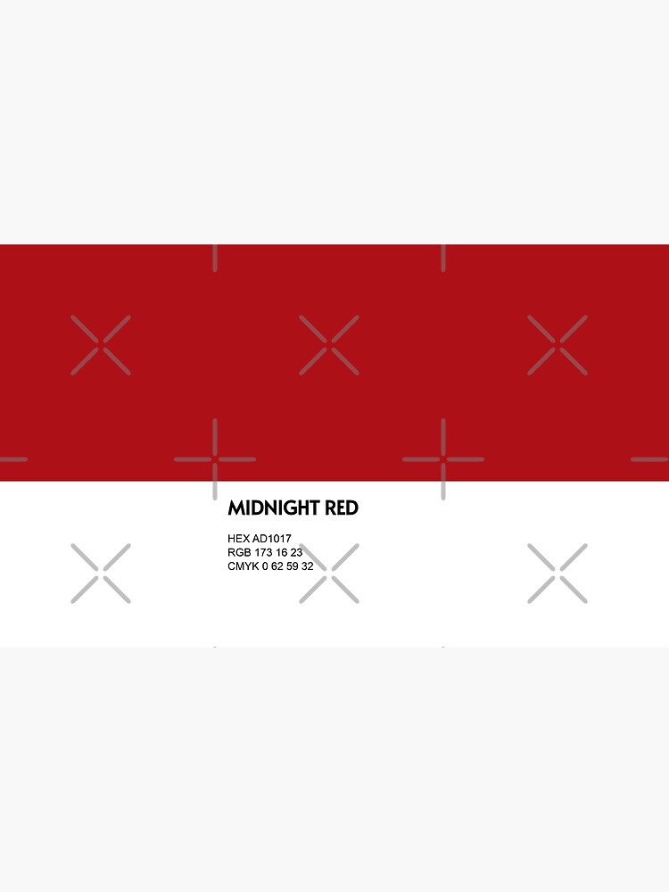 "Midnight Red - Dark Red - Color Pantone Colour Design" Poster for Sale ...