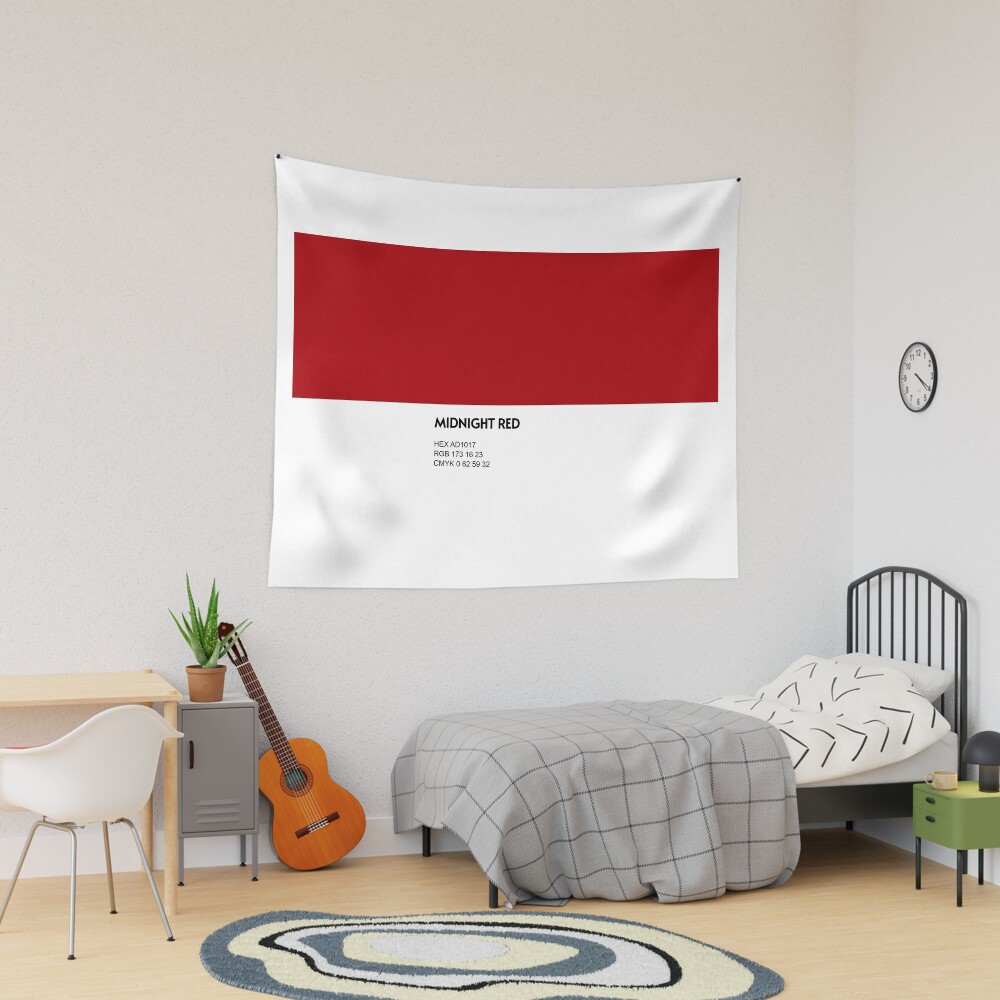 "Midnight Red - Dark Red - Color Pantone Colour Design" Poster for Sale ...