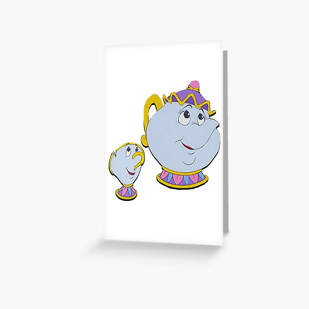 "Mrs. Potts and Chip" Greeting Card for Sale by OricnsBelt | Redbubble