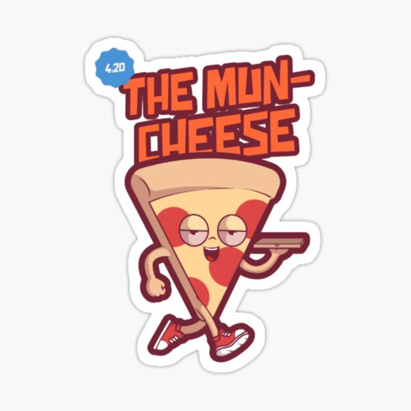 "The Mun-Cheese" Sticker by Pun-Guy | Redbubble