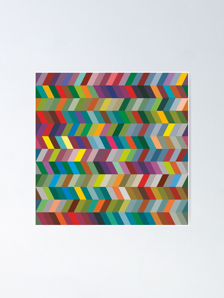 "Geometric trippy steps pattern art" Poster for Sale by knappidesign ...