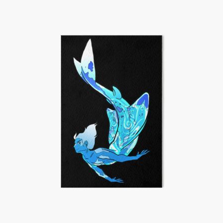 "Manta Ray Merman Mythical Caribbean Mermaid Oc" Art Board Print for ...