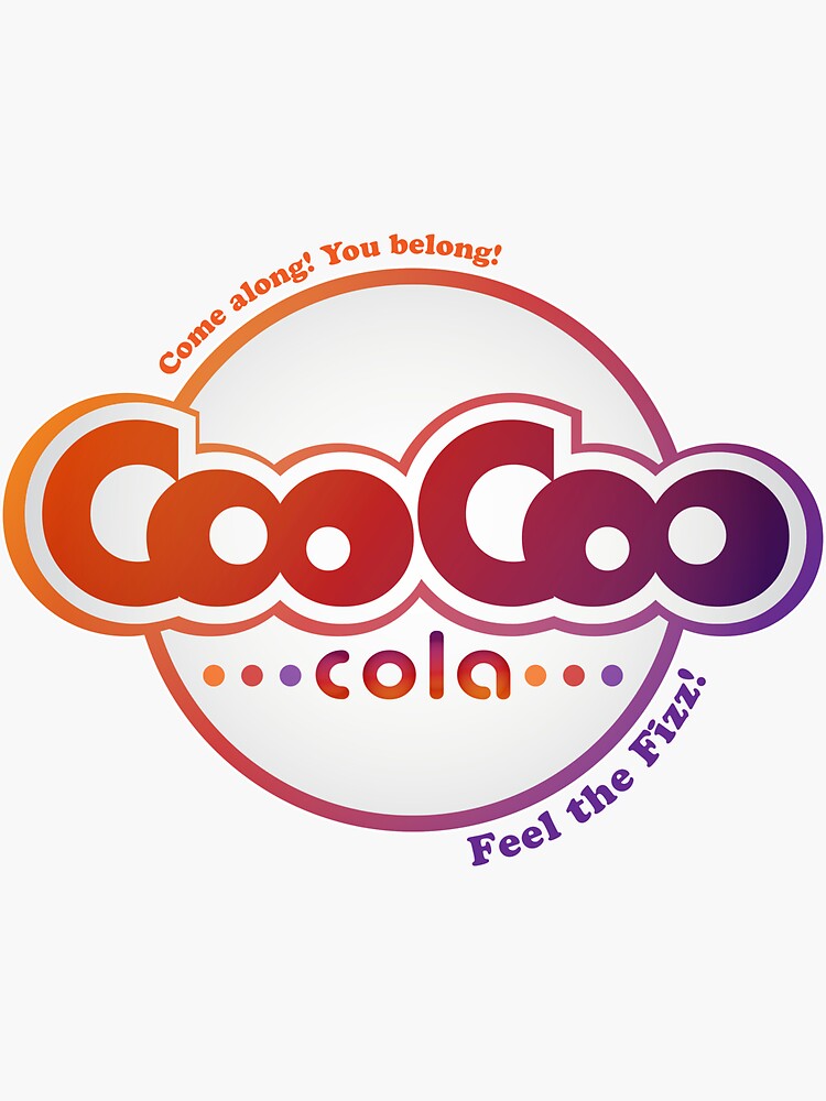 "Coo Coo Cola" Sticker for Sale by SillyNate | Redbubble