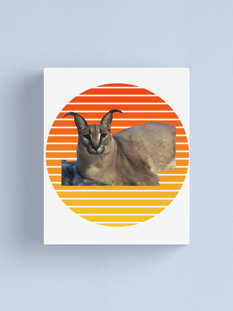 "Big Floppa My Beloved Caracal Meme " Canvas Print for Sale by Slavi ...